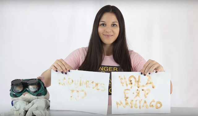 mensaje secreto escrito con jugo de limón