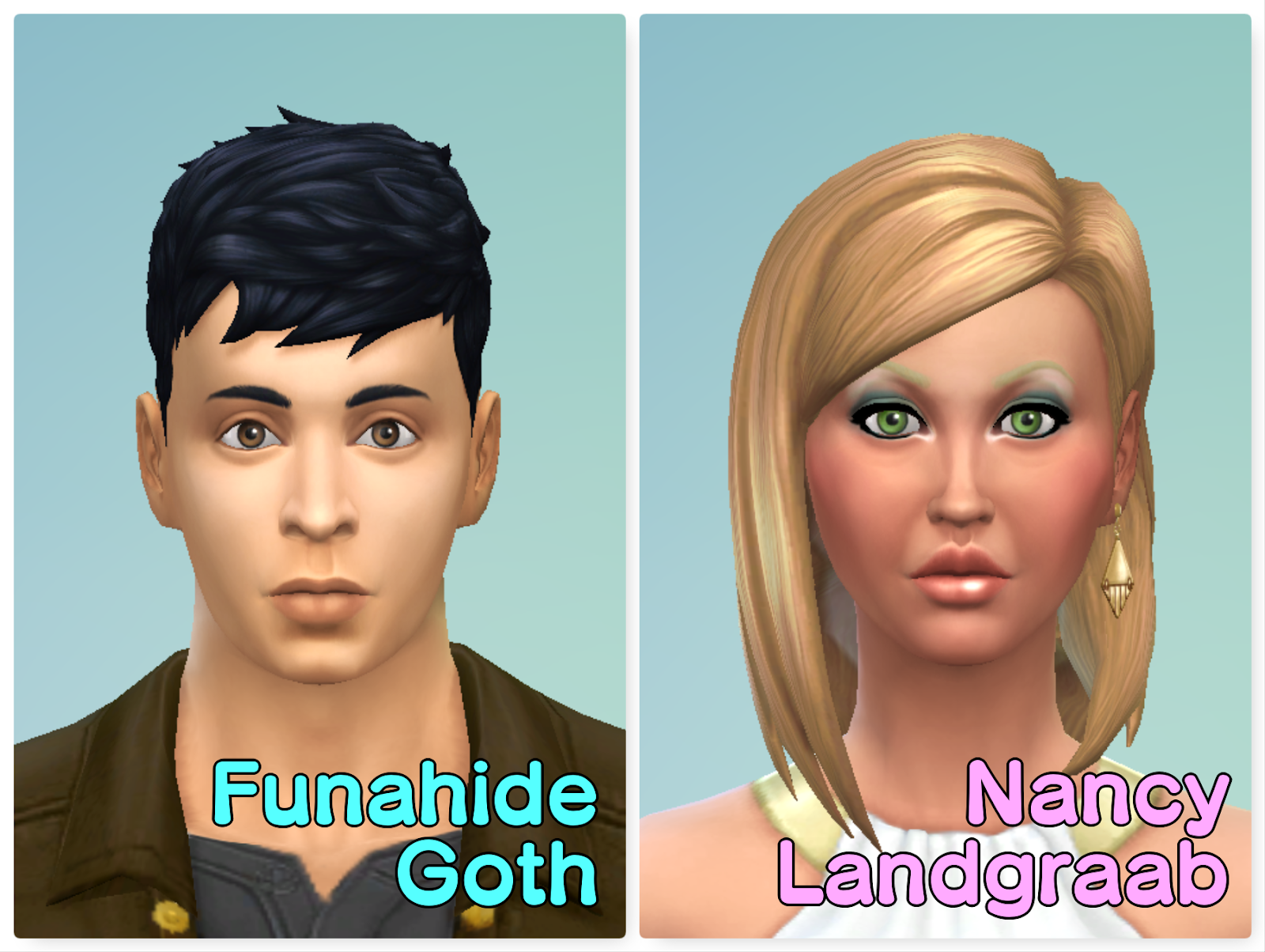 模擬市民4 (The Sims 4): 6th. Geoffrey Landgraab, Nancy Landgraab, Johnny Zest