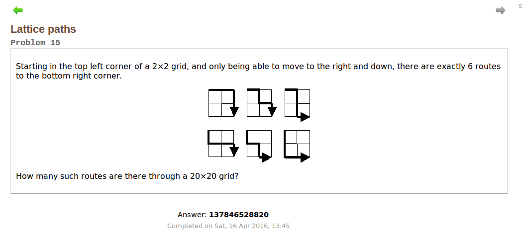 Problem 15 Project Euler Solution With Python