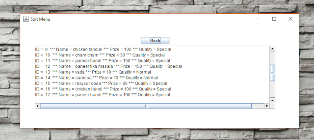 Java Project of restaurant dish menu System with File handling java IO ...