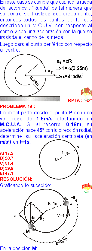 MOVIMIENTO CIRCULAR UNIFORMEMENTE VARIADO FÓRMULAS EJEMPLOS Y ...