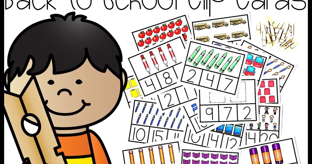 Back to School Clip Cards - Recipe for Teaching