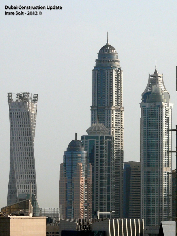 Dubai Constructions Update by Imre Solt: Cayan Tower photos , aka ...