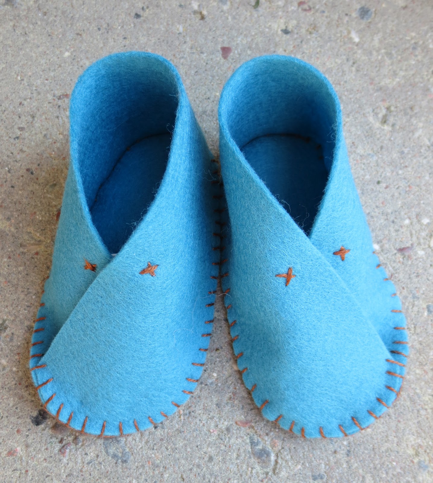 Create oh la la: Felt Baby Shoes | Bebisskor i filt