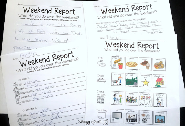 Make Monday Mornings Easier: Weekend Reports - Breezy Special Ed