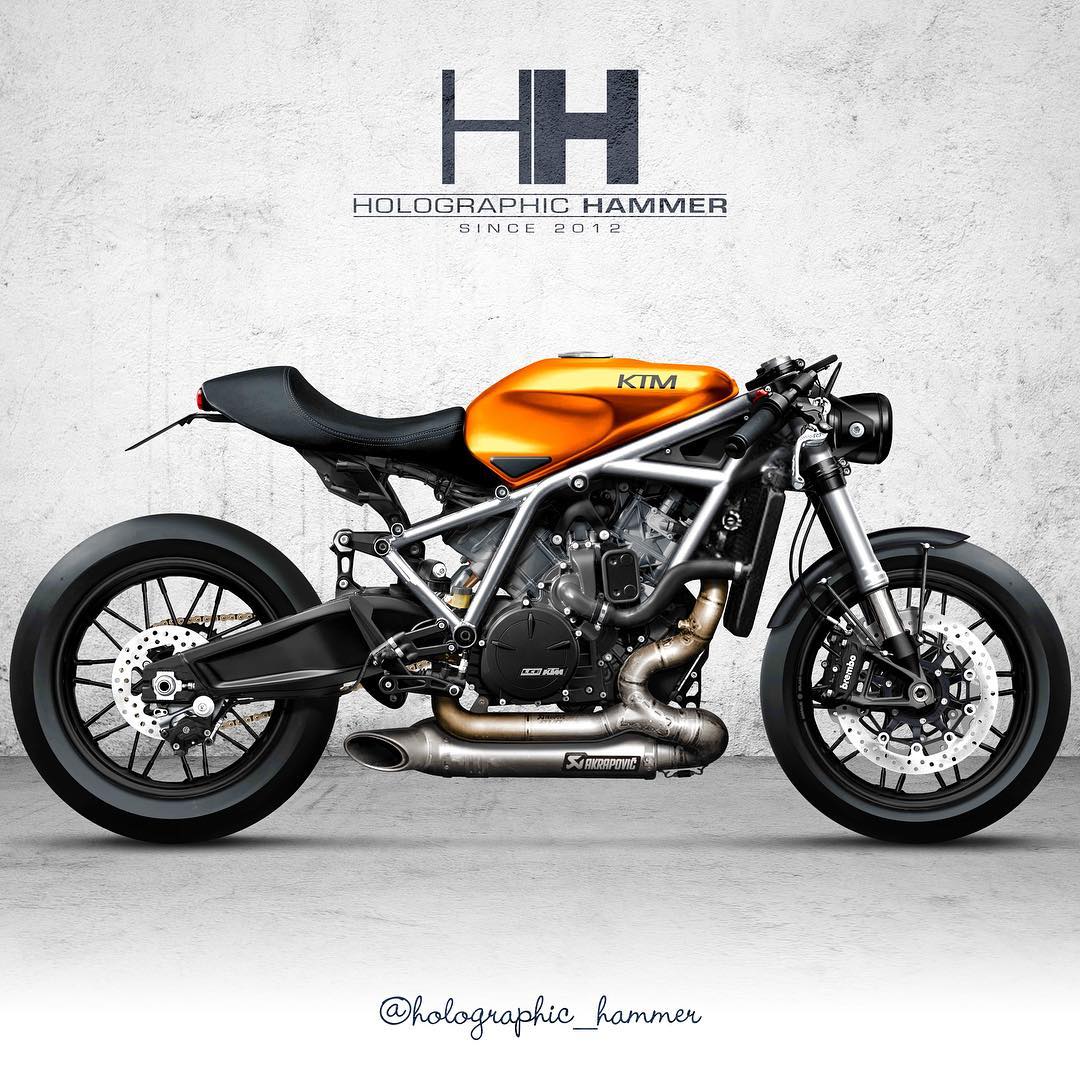 Racing Cafè: Cafè Racer Concepts - KTM 1190 RC8 #2 by Holographic Hammer