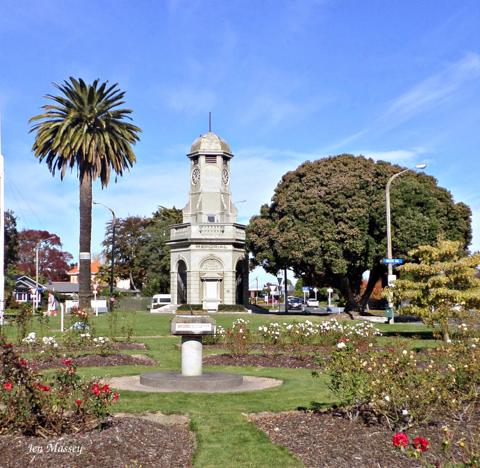 Napier Daily Photo: Taradale Clock Tower Fountain and The Memorial Rose ...