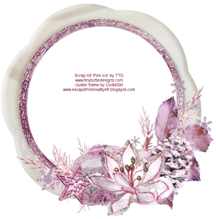 Escape From Reality Blog: FTU Winter Cluster Frames 'Pink Ice'