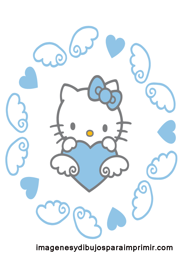 Hello kitty corazones para imprimir-Colorear dibujos,letras ...