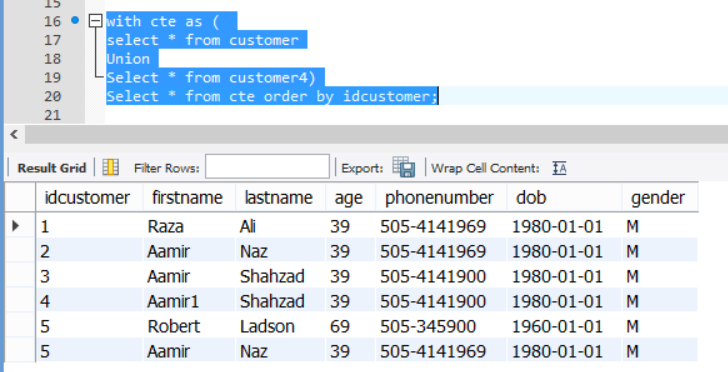 Welcome To TechBrothersIT: Using Union and order by clause in MySQL - MySQL Developer Tutorial