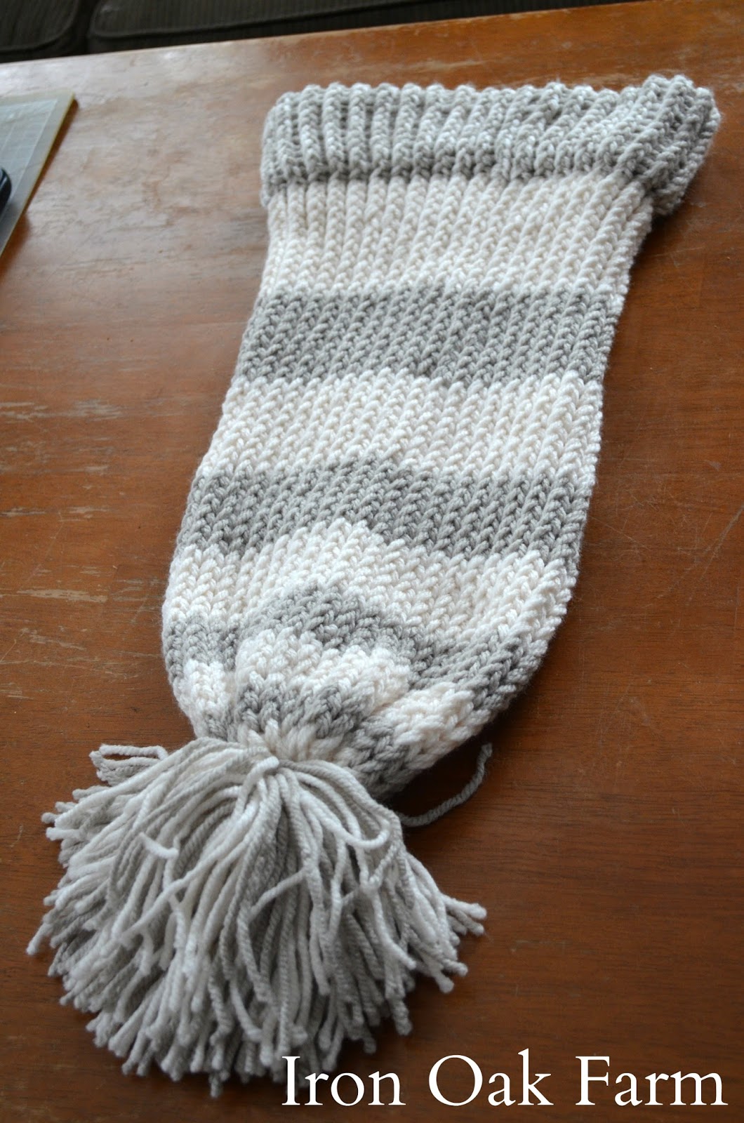 Iron Oak Farm: Loom Knitted Stocking Hat