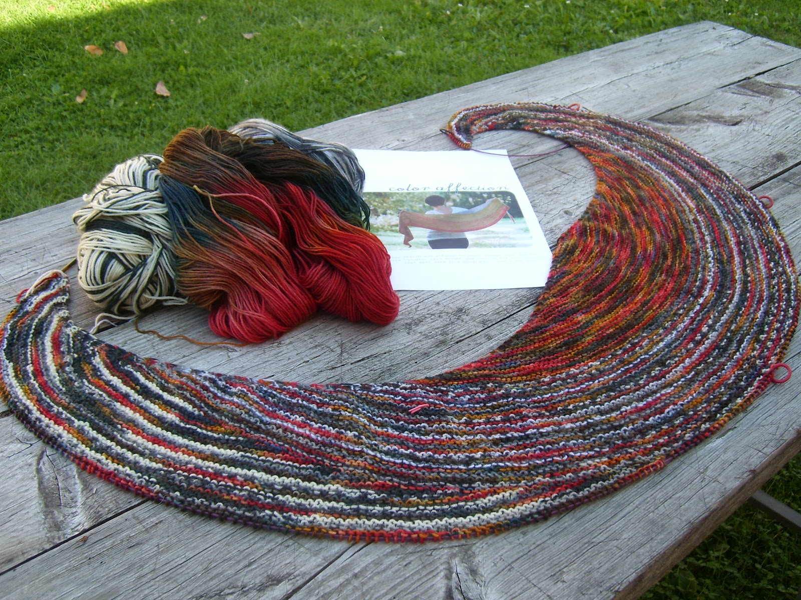Bockfilz: Happy knitting: Short row shawl