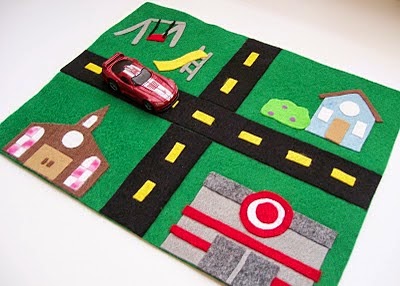 Felt Play Car Mat | Munchkins and Mayhem