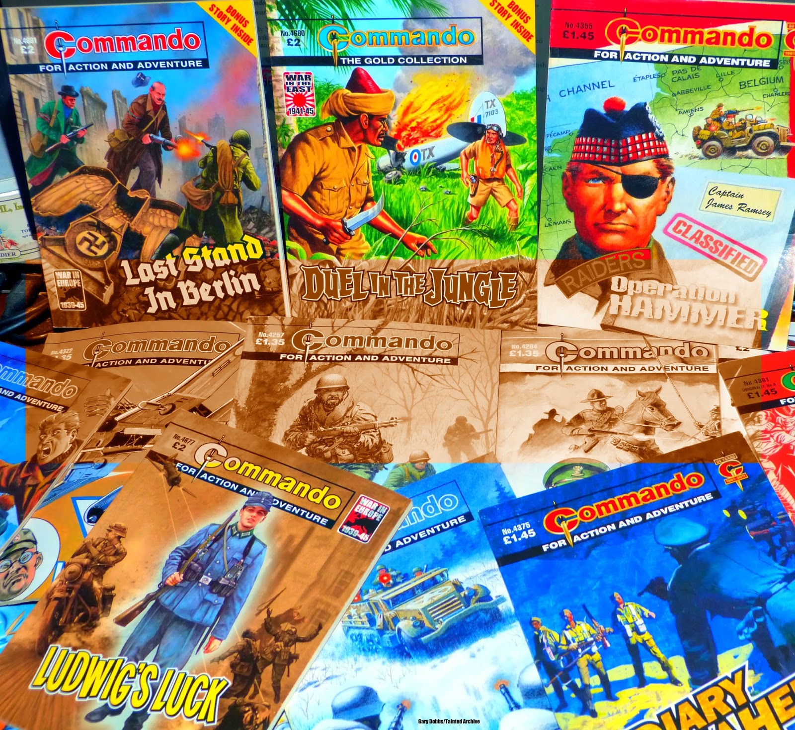 GARY DOBBS AT THE TAINTED ARCHIVE: Achtung - Commando Comics