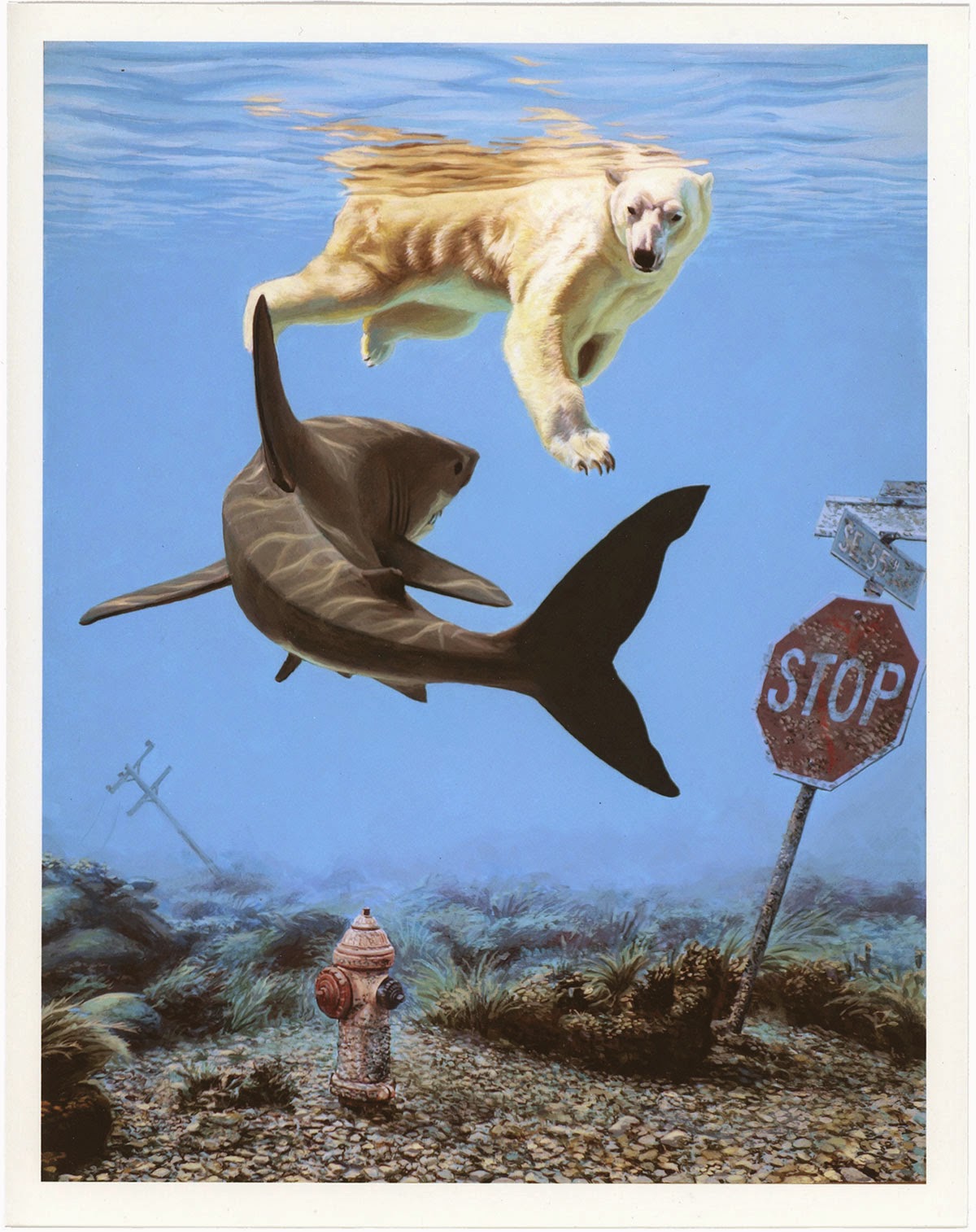 INSIDE THE ROCK POSTER FRAME BLOG: Josh Keyes Turbulence Print Release