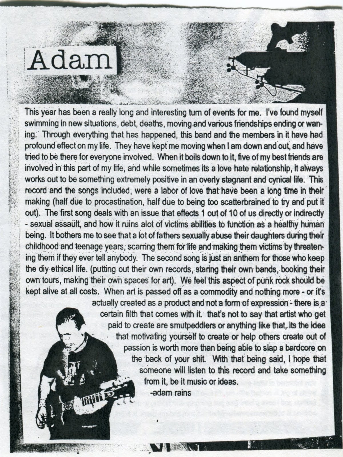 screamo scans: kodan armada/montcalm split (2003)