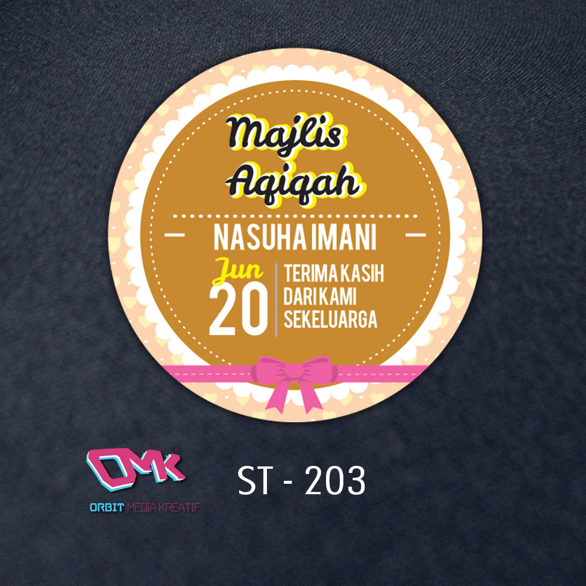 Sticker Cantik: STICKER AQIQAH