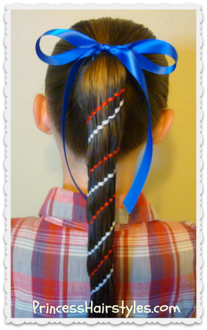4th Of July Hairstyles, Aztec Carousel Braid Ponytail and Bun ...