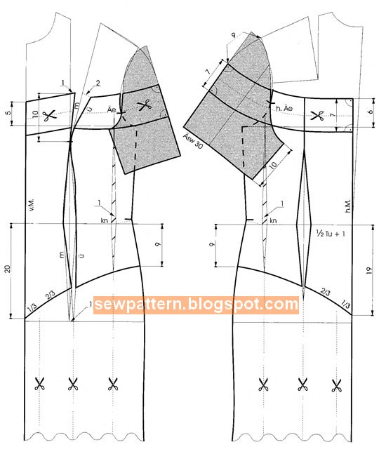 باترون فستان فرح - Sew Pattern