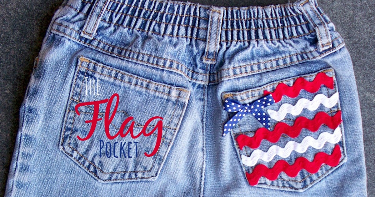Flag Pocket Cut Off Jean Shorts Series Adventures Of A Diy Mom