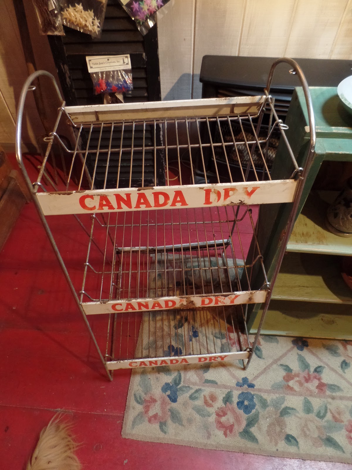 Log Cabin Antiques & Gifts: Canada Dry store rack