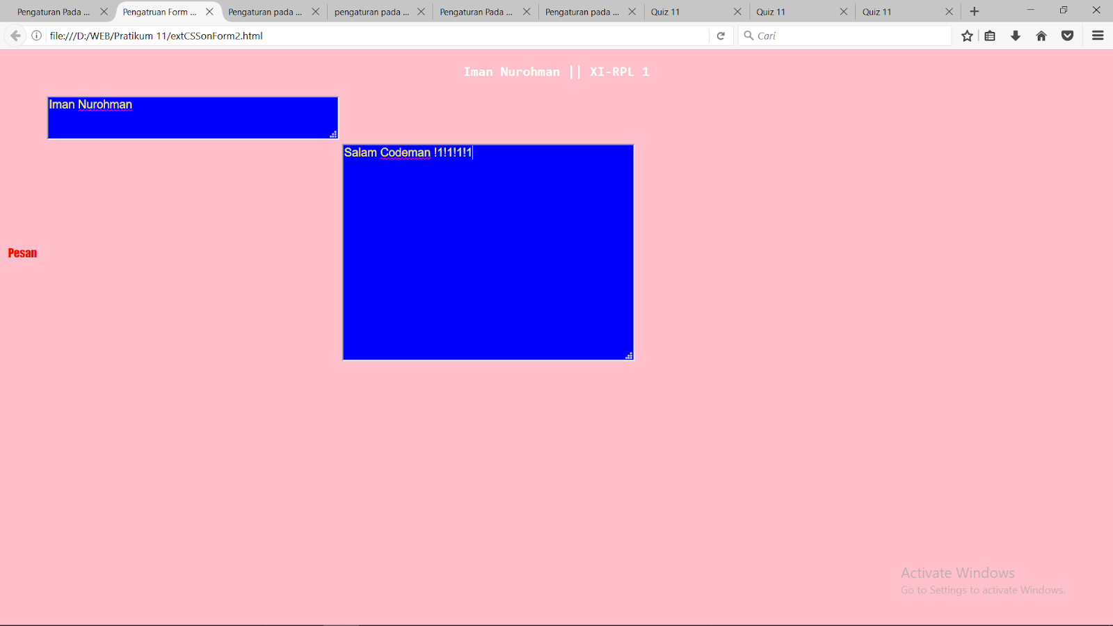 Menyajikan CSS untuk Memformat Tampilan Form - Serba Serbi Programming
