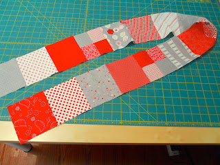 ellyn's place: patchwork scarf tutorial
