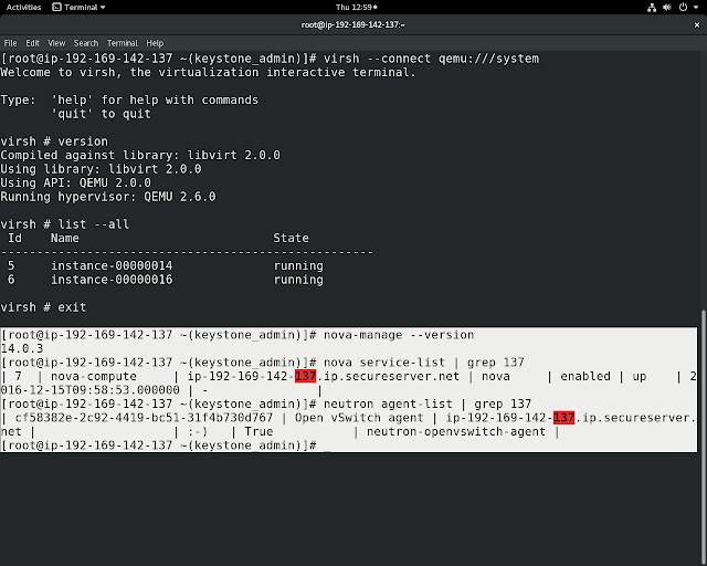 Openstack RDO && KVM Hypervisor: RDO Newton (packstack) Set up for three Nodes (Controller ...