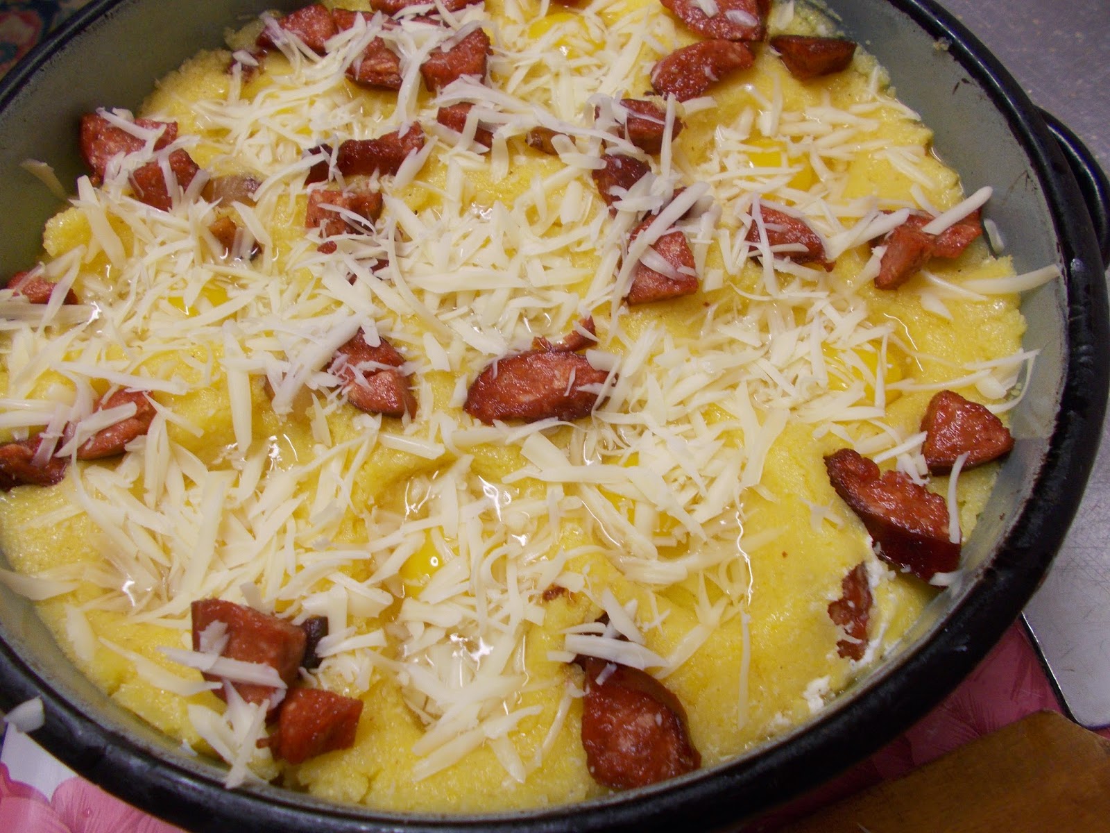 LA VERA IN BUCATARIE: "Patura de mamaliga cu branza"