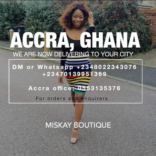 Miskay Boutique launches delivery and pick up service in Ghana ...