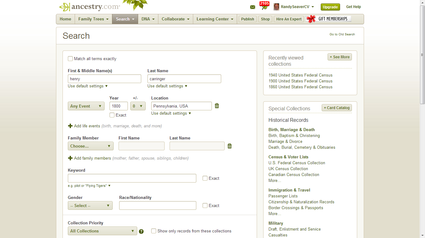 Genea-Musings: Another Ancestry.com "Old Search" vs. "New Search ...