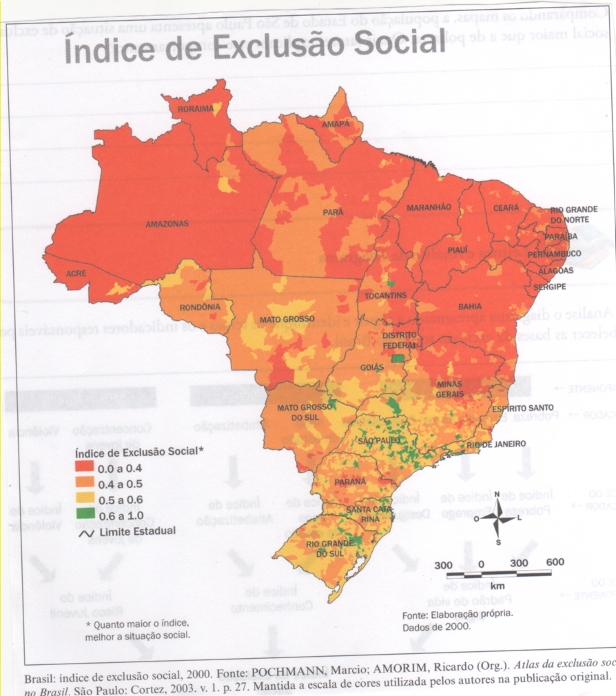 Professor Wladimir - Geografia: MAPAS BRASIL - Pobreza e Exclusão Social
