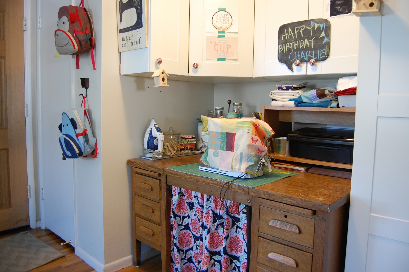 Raindrops on Roses: Corners of our home: Sewing Nook...