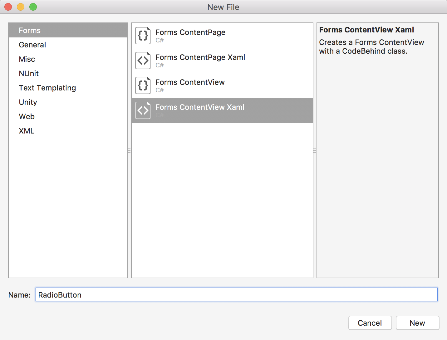 Step 2: Add UI to RadioButton