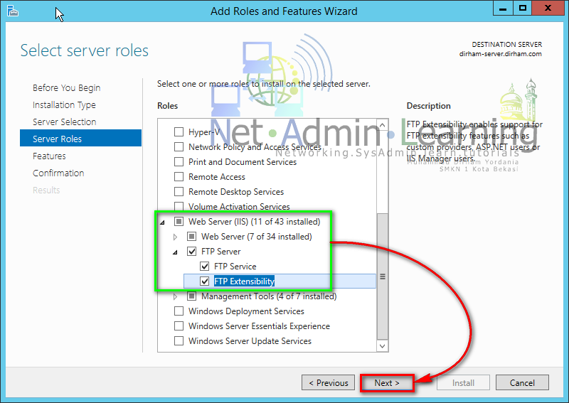 cara Instalasi FTP (Role tambahan IIS) - Yord's Note