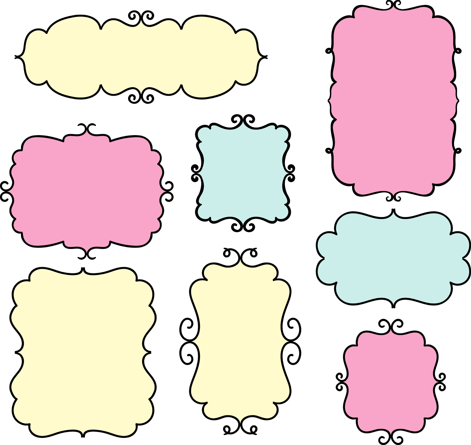 Molduras Frames em PNG - Cantinho do blog