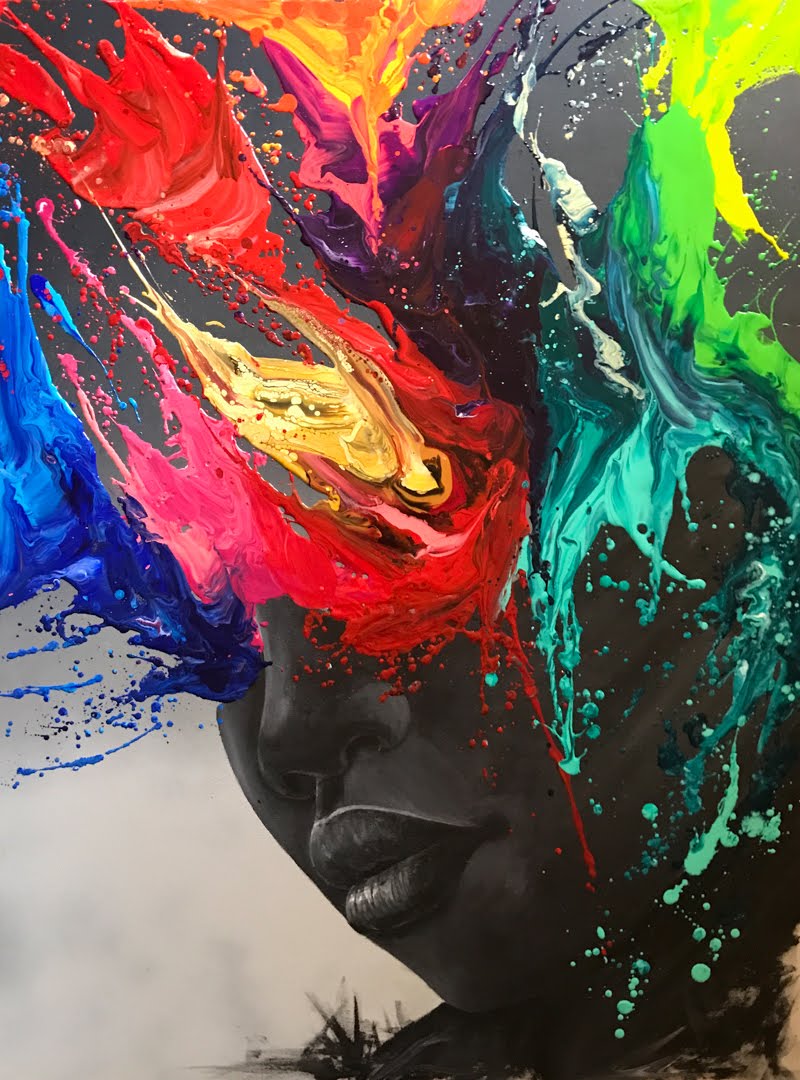 Artospective: Faceless Paintings by Kevin Vigil.