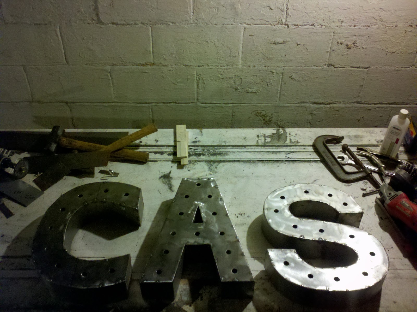 Metal Mitten Fabrication: Light Up Letter Signs For City Antiques