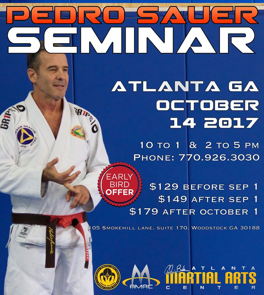 BJJ ONE NEWS: Master Pedro Sauer will be at the Atlanta Martial Arts ...