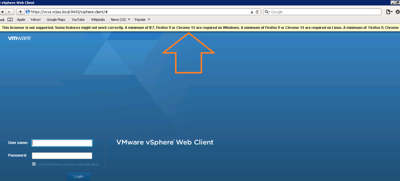Virtualization The Future: Use of unsupported Web browsers to connect ...