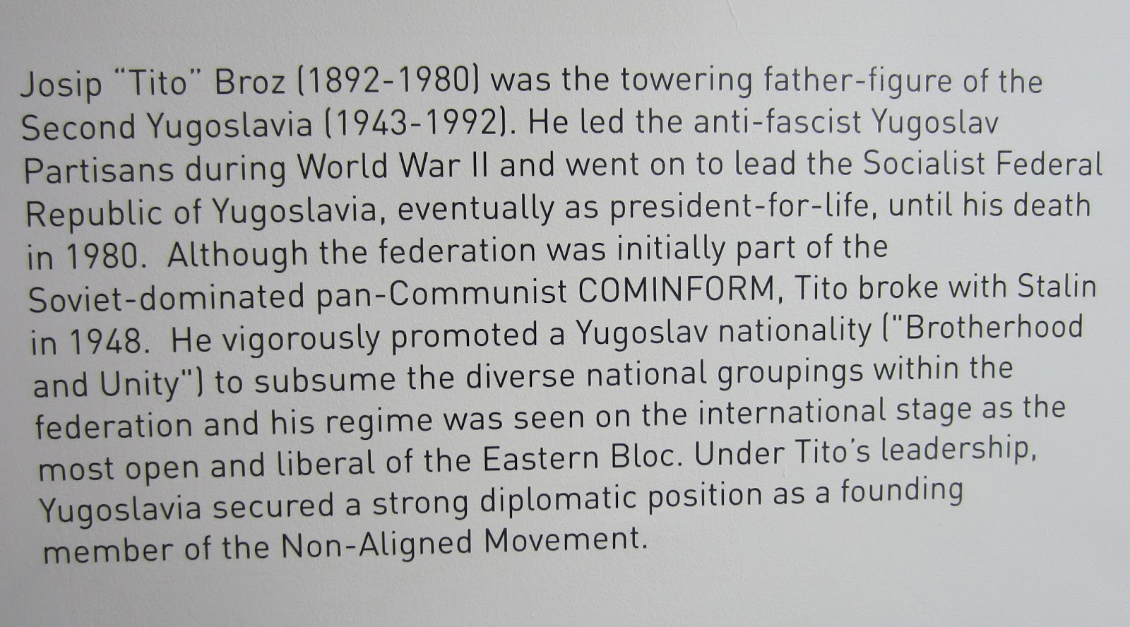 Souvenir Chronicles: SERBIA: MARSHAL TITO