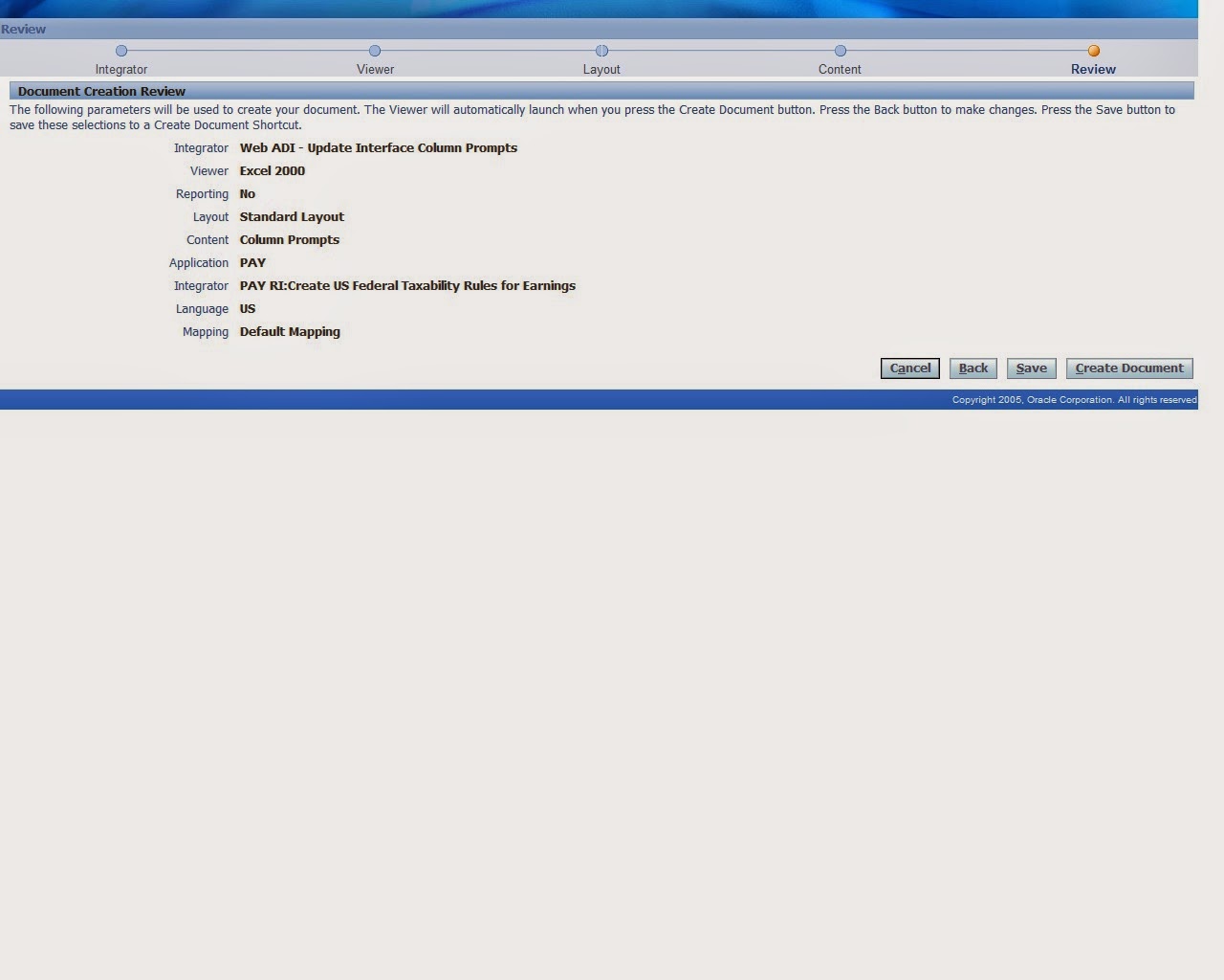 Oracle Web ADI: Custom Integrator Prompts Change | Oracle Fusion and ...