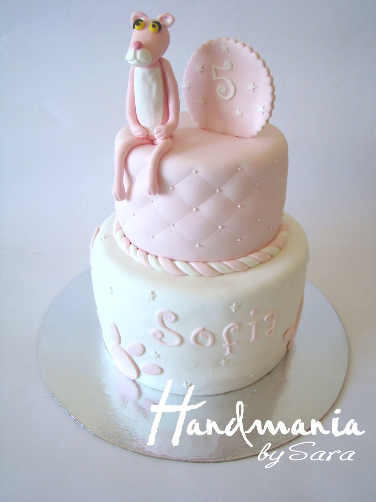 Hand Mania Bolos: #1389 Bolo Pantera Cor-de-Rosa