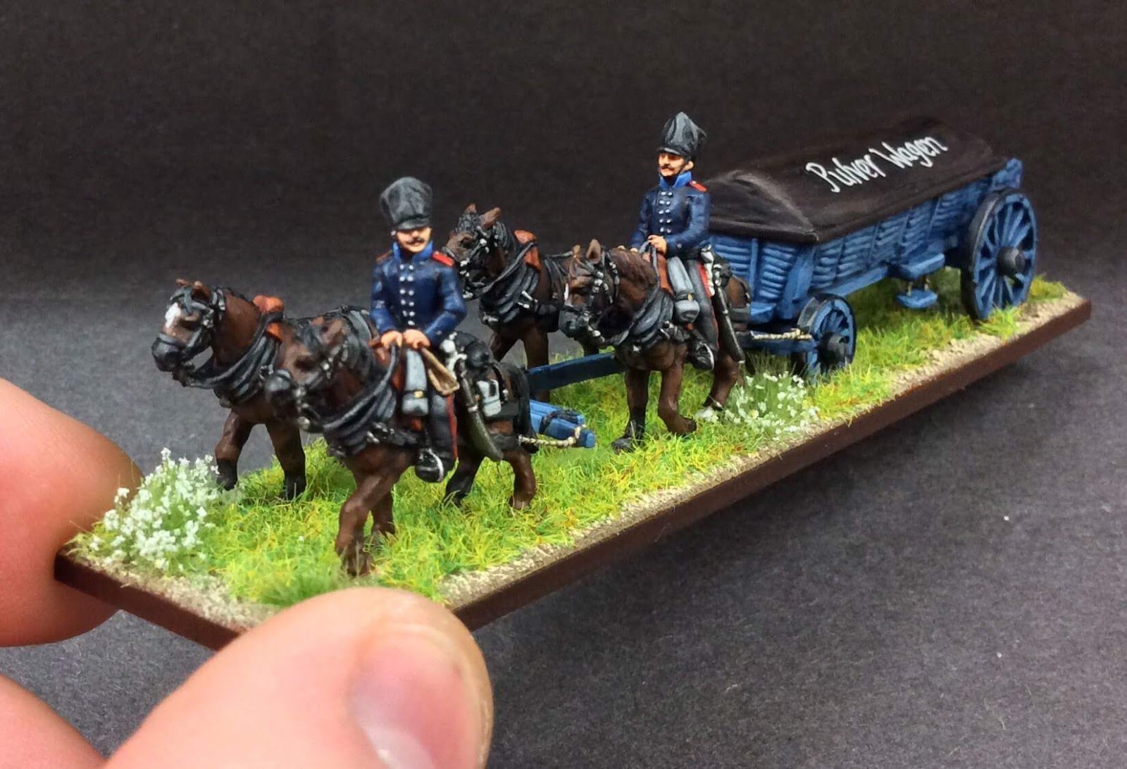 Napoleonics in Miniature: Prussian Powder Wagon