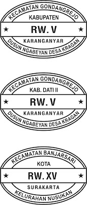 Contoh Stempel RW (Rukun Warga) | Contoh StempelContoh Stempel | Contoh ...