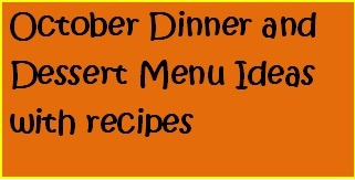 Chicken, Crayons, and Diapers: October Dinner Menu Ideas
