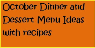 Chicken, Crayons, and Diapers: October Dinner Menu Ideas
