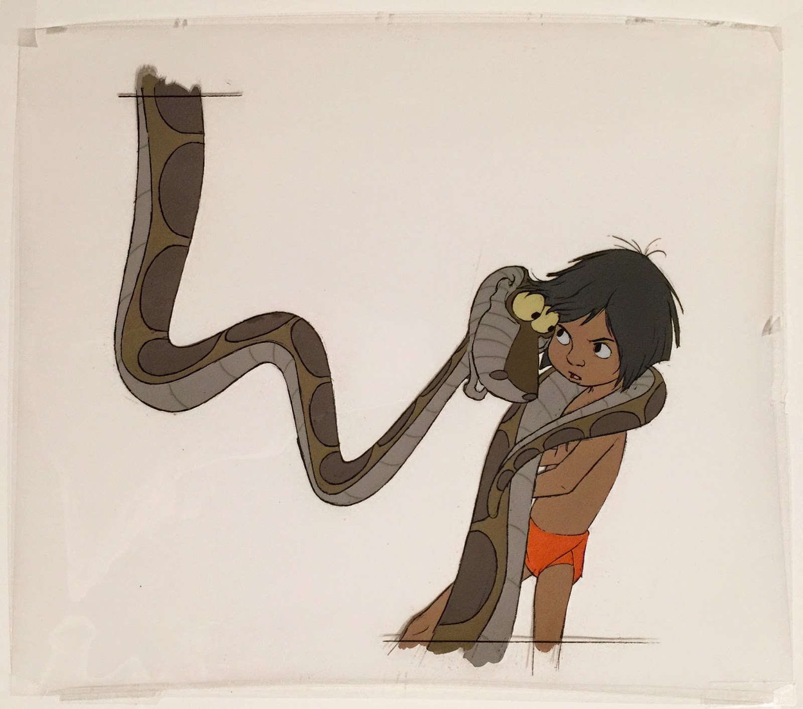 Animation Collection: Original Production Cel of Mowgli and Kaa from ...