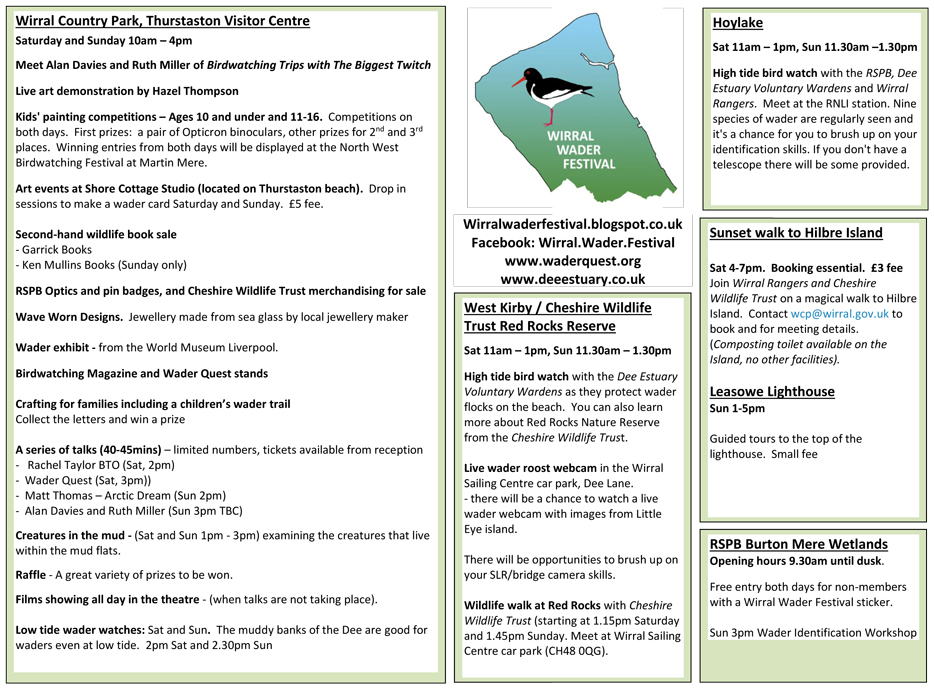 Wirral Wildlife Blog: Wirral Wader Festival