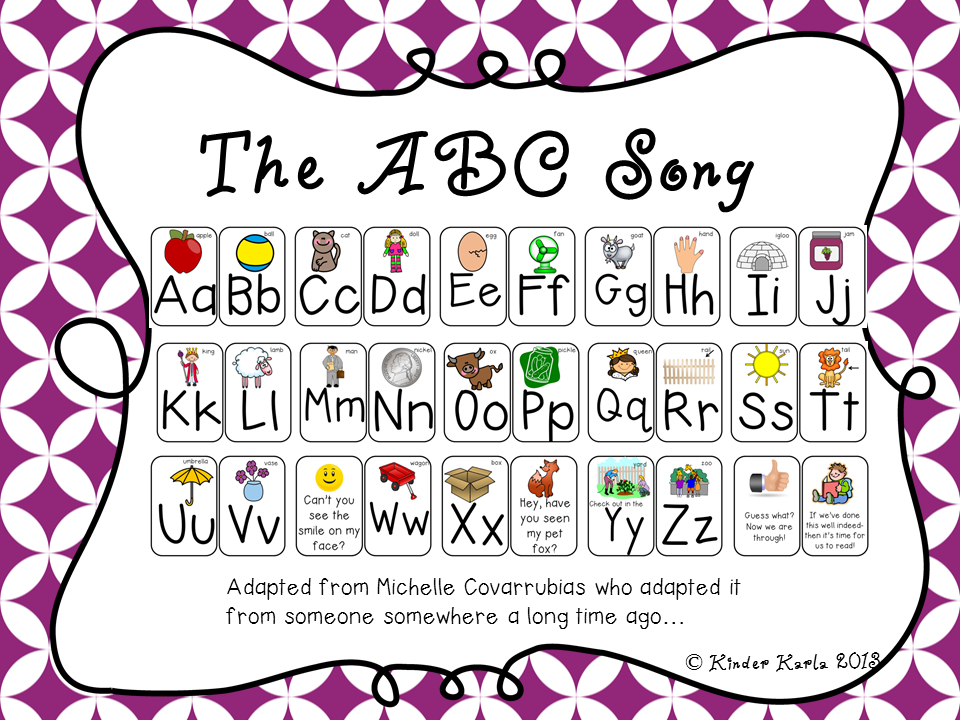 Karla's Kreations: An ABC song {FREEBIE}